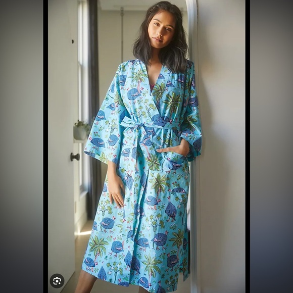 Printfresh | Intimates & Sleepwear | Nwt Printfresh Robe Guinea Hens ...